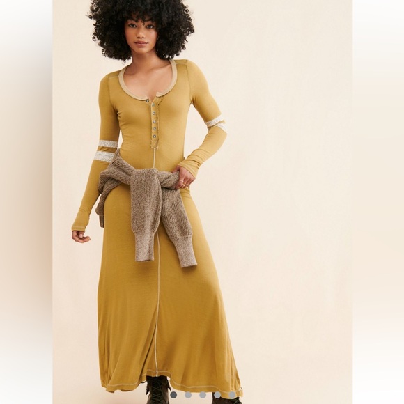 Free People | Dresses | Free People Just Like Heaven Henley Dress ...